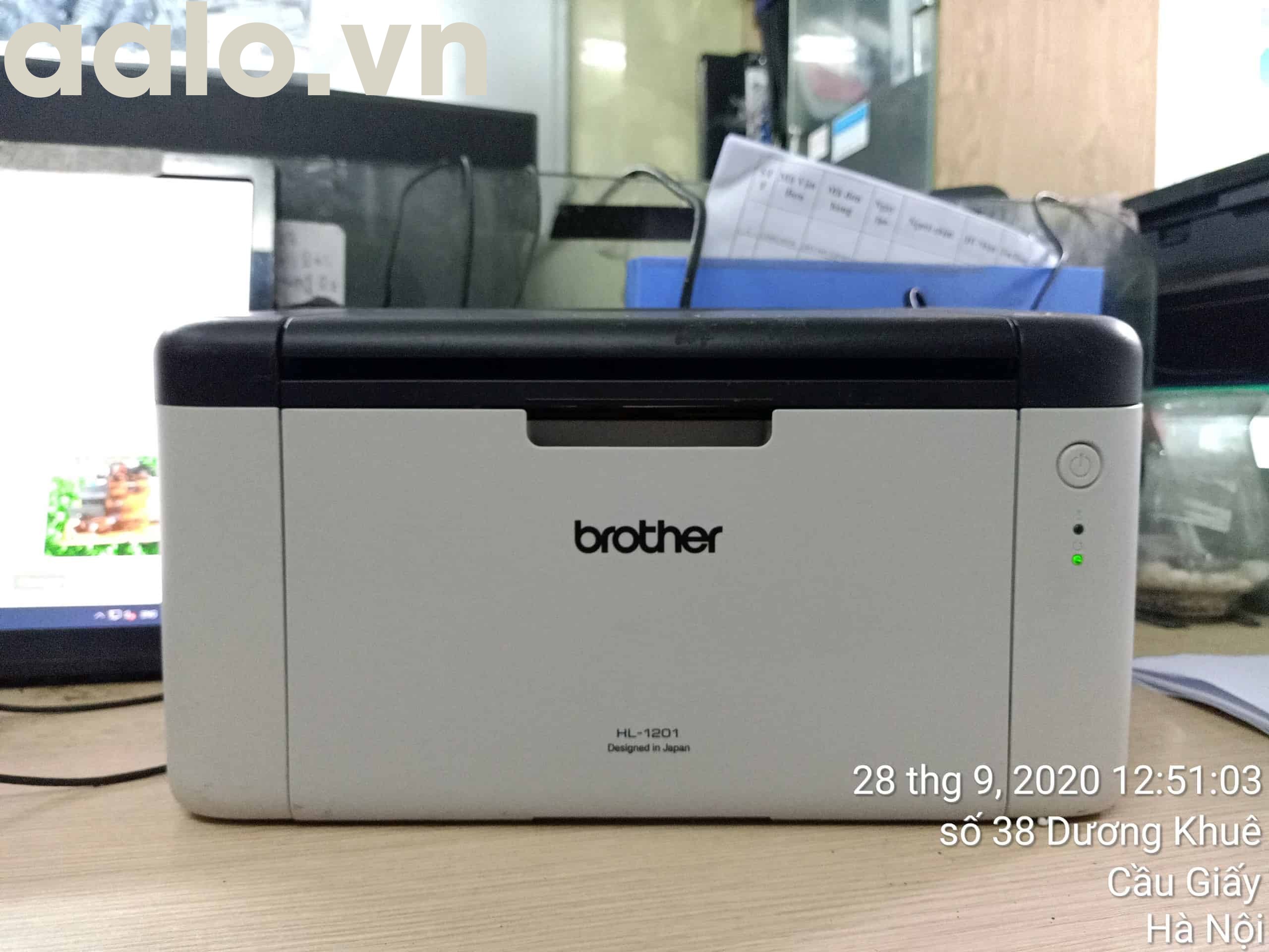 Máy in Laser đen trắng Brother HL 1201 ( kèm hộp mực , dây nguồn , dây ...